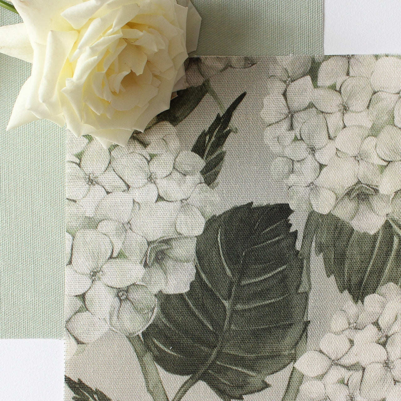 Hydrangea Garden Fabric - White – Hydrangea Lane Home